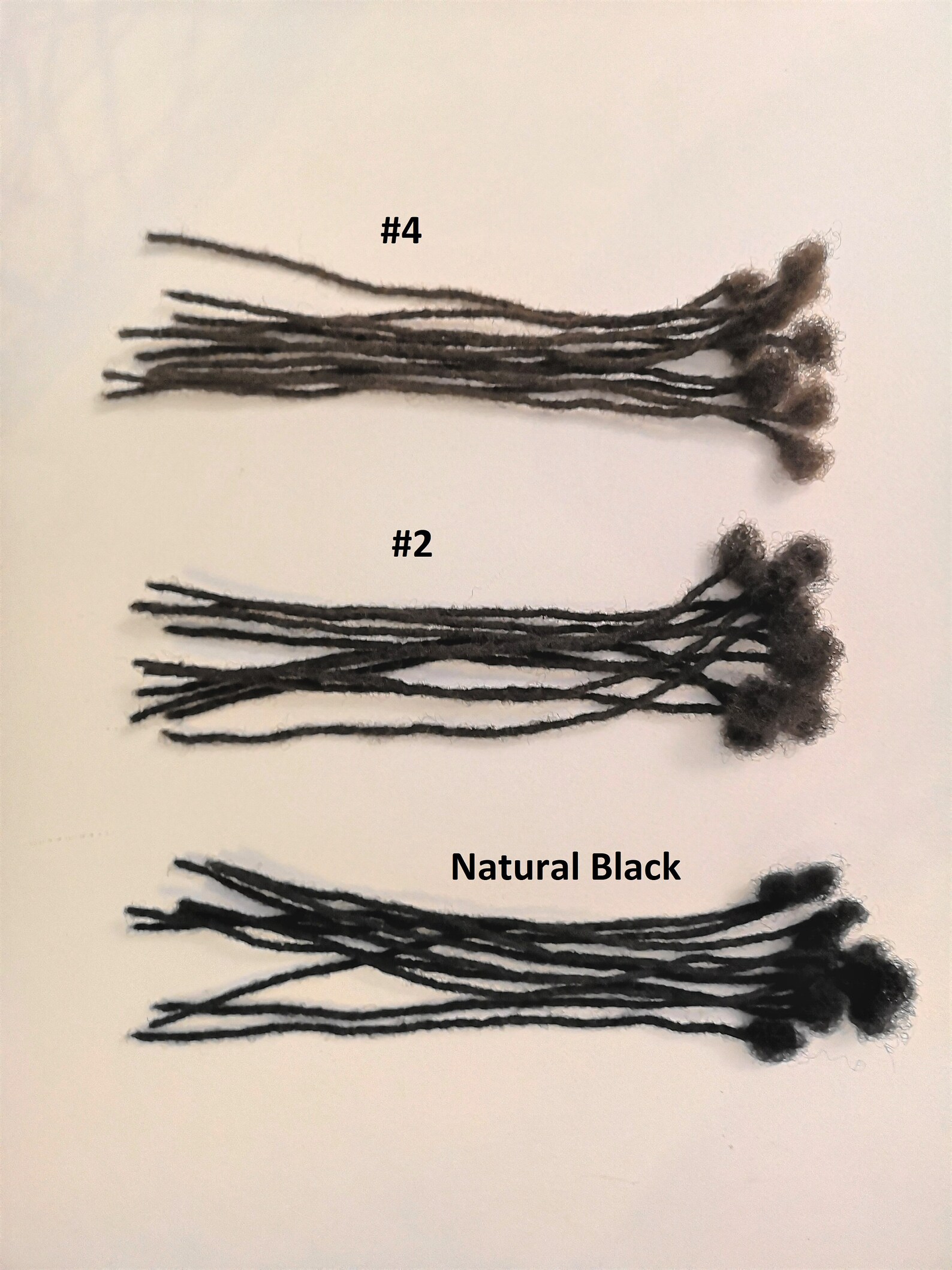 0.2cm Micro Locs or Sister Locks 100% Kinky Human Hair Loc Extensions ...