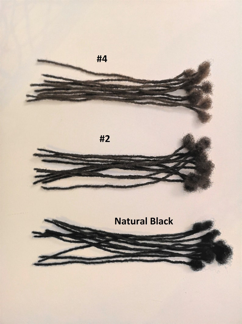 0.2cm Micro Locs or Sister Locks 100% Kinky Human Hair Loc Extensions ...