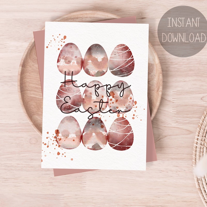 Happy Easter Card - Etsy