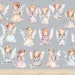 Set of Clipart Illustrations of Pastel Angels, Watercolor With Angels ...