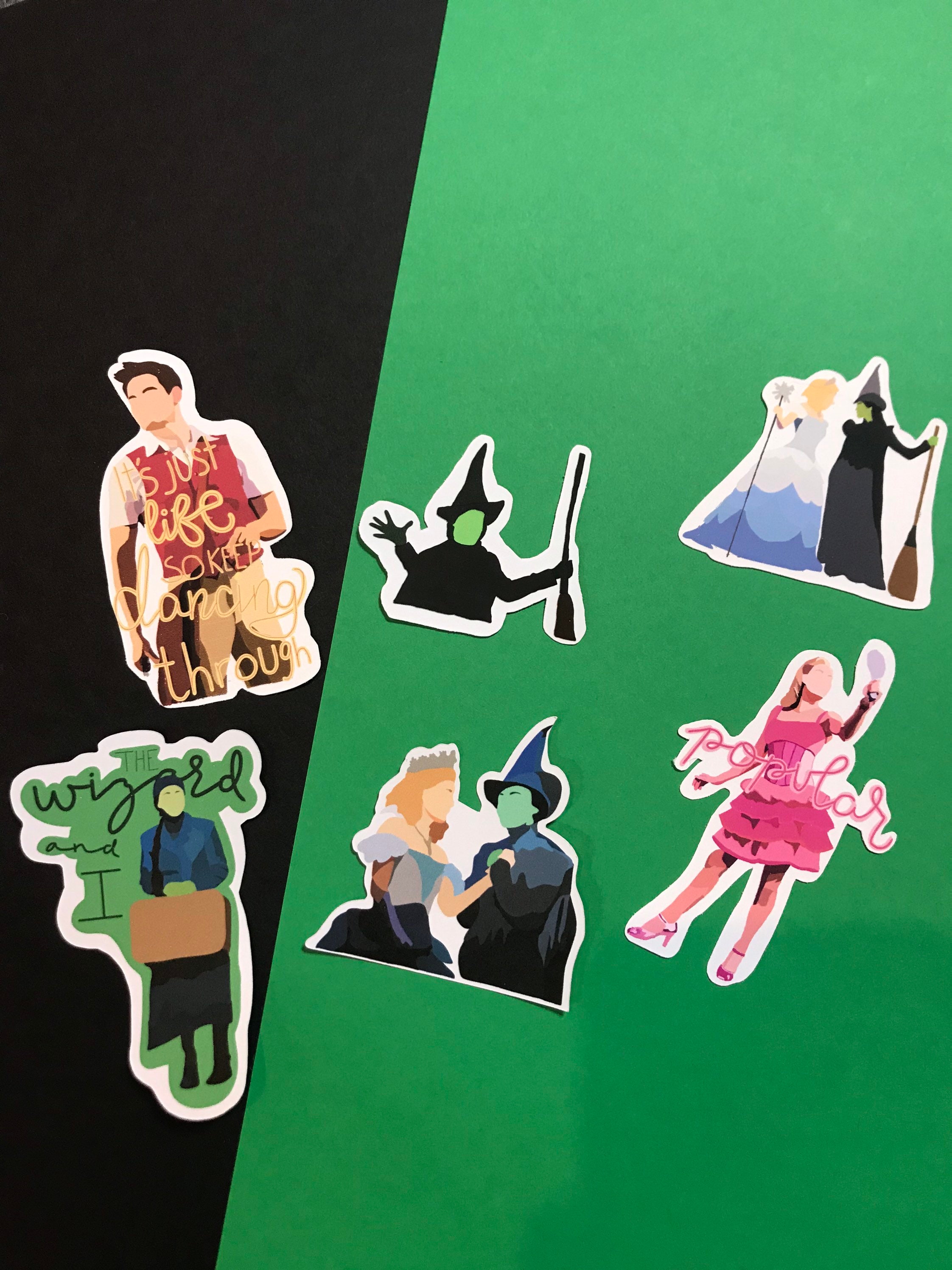 Wicked Inspired Sticker Pack Matte Vinyl or Glossy Waterproof - Etsy