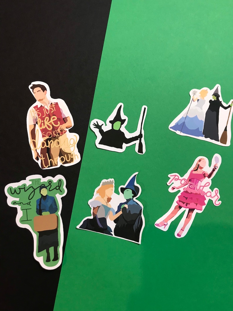 Wicked Inspired Sticker Pack Matte Vinyl or Glossy Waterproof | Etsy