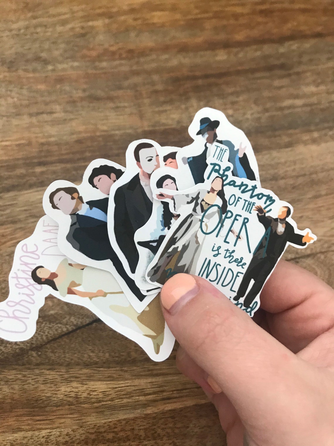 Phantom of the Opera Die Cut Sticker Pack or Single Stickers - Etsy