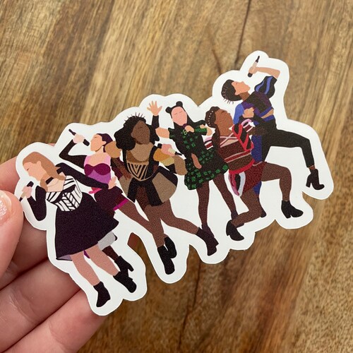 Broadway Leading Characters Inspired Stickers Glossy or - Etsy