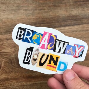 Broadway Bound Sticker in Waterproof | Great Gift for Theatre Kids and ...
