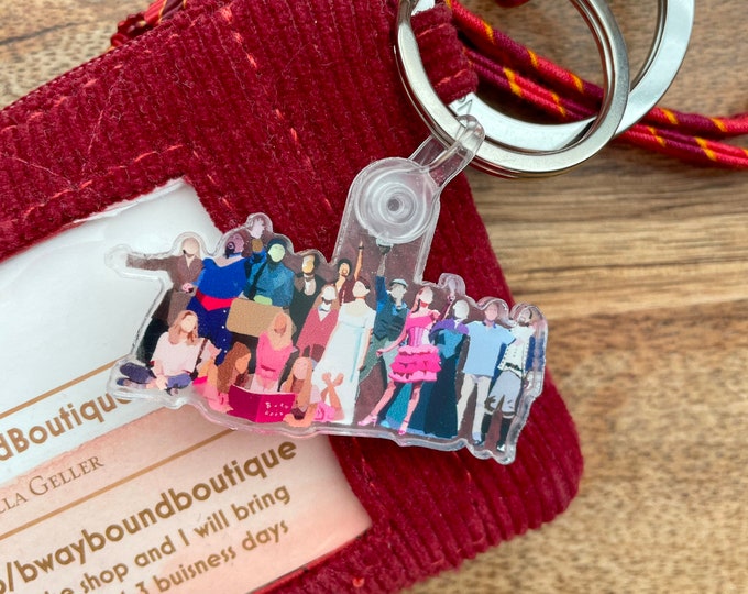 Broadway Leading Characters Keychain 2 In. X 1 In. Theatre - Etsy