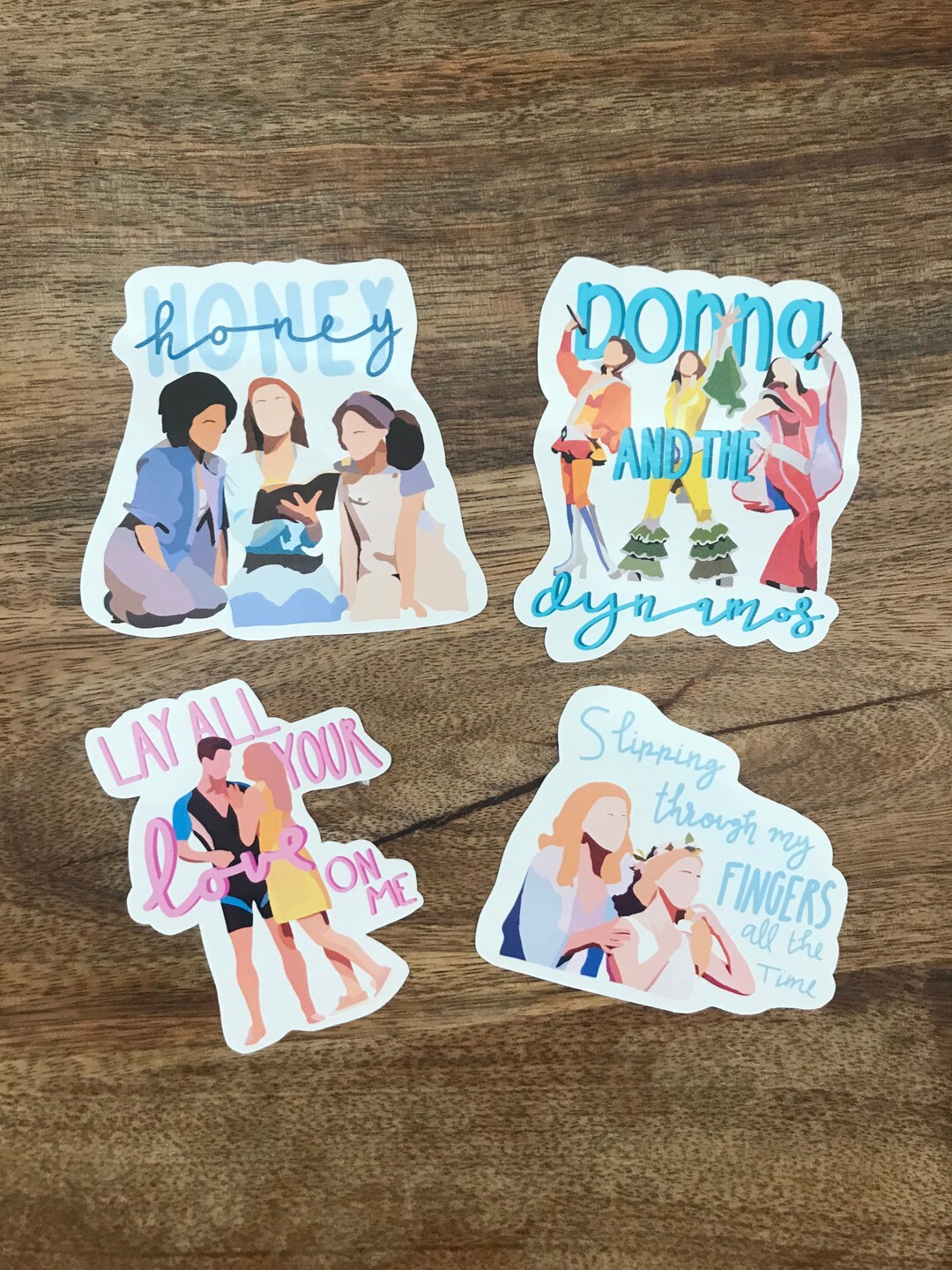 Mamma Mia Inspired Sticker Pack Donna and the Dynamos, Sophie ...