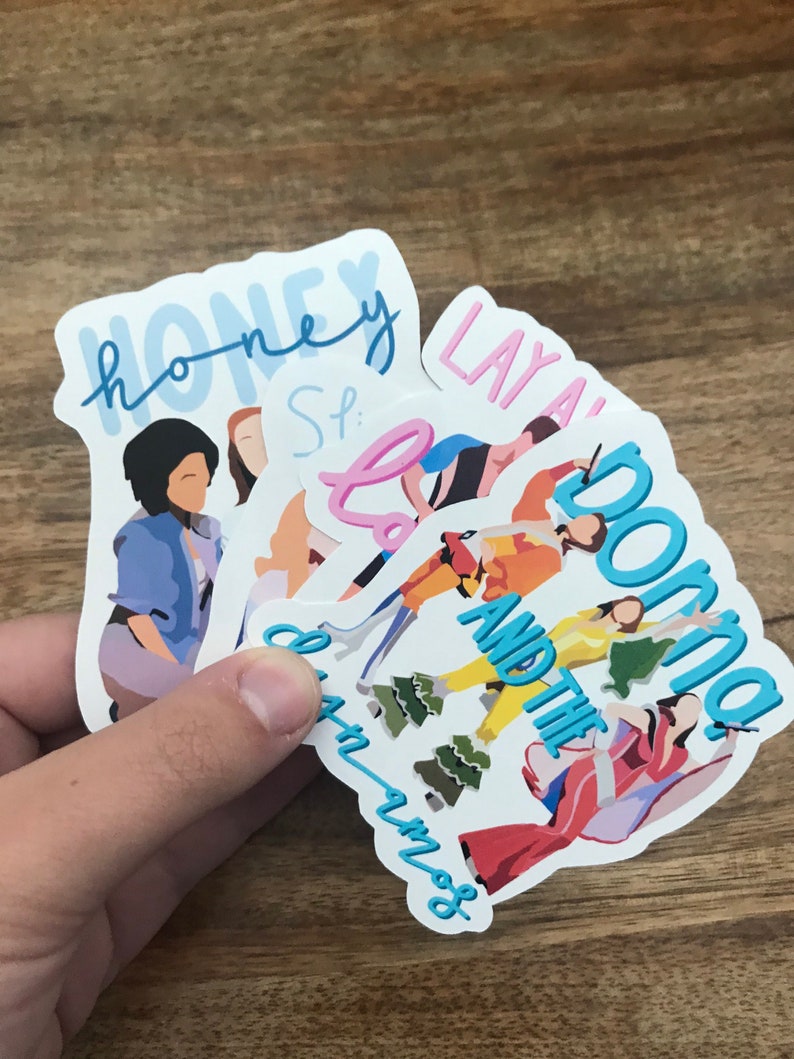 Mamma Mia Inspired Sticker Pack Donna and the Dynamos, Sophie ...