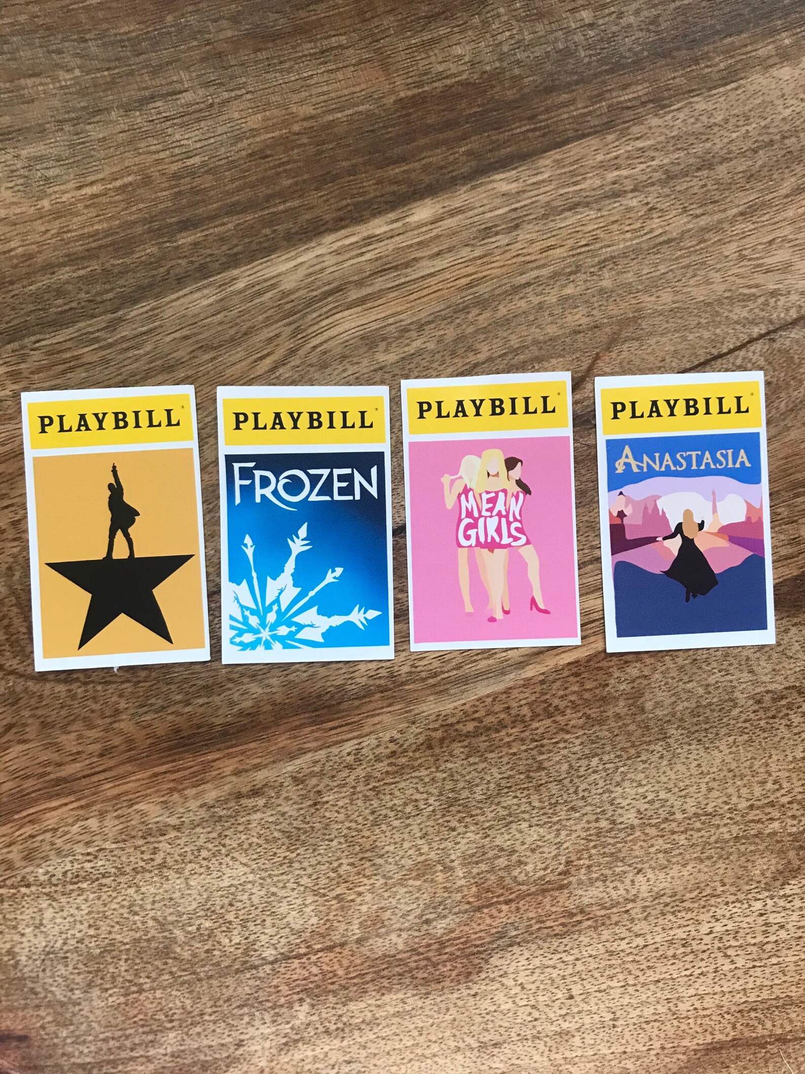 Broadway Playbill Inspired Sticker Pack in Glossy or - Etsy