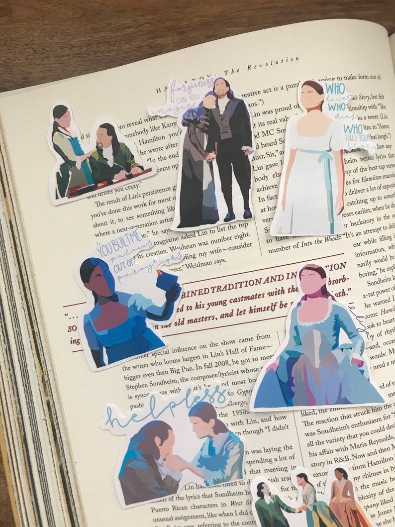 Paper & Party Supplies Labels Hamilton inspired Sticker Pack Lin Manuel ...