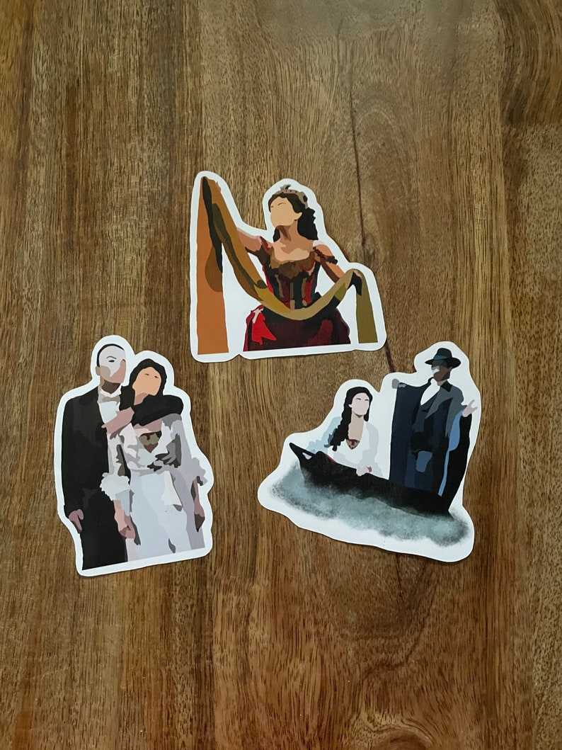 Phantom of the Opera Inspired Stickers Glossy or Waterproof | Etsy