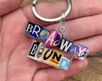 Broadway Leading Characters Keychain 2 In. X 1 In. Theatre | Etsy