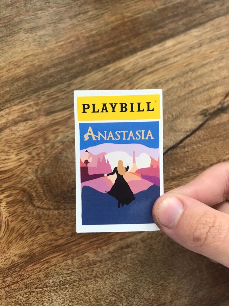 Broadway Playbill Inspired Sticker Pack in Glossy or - Etsy
