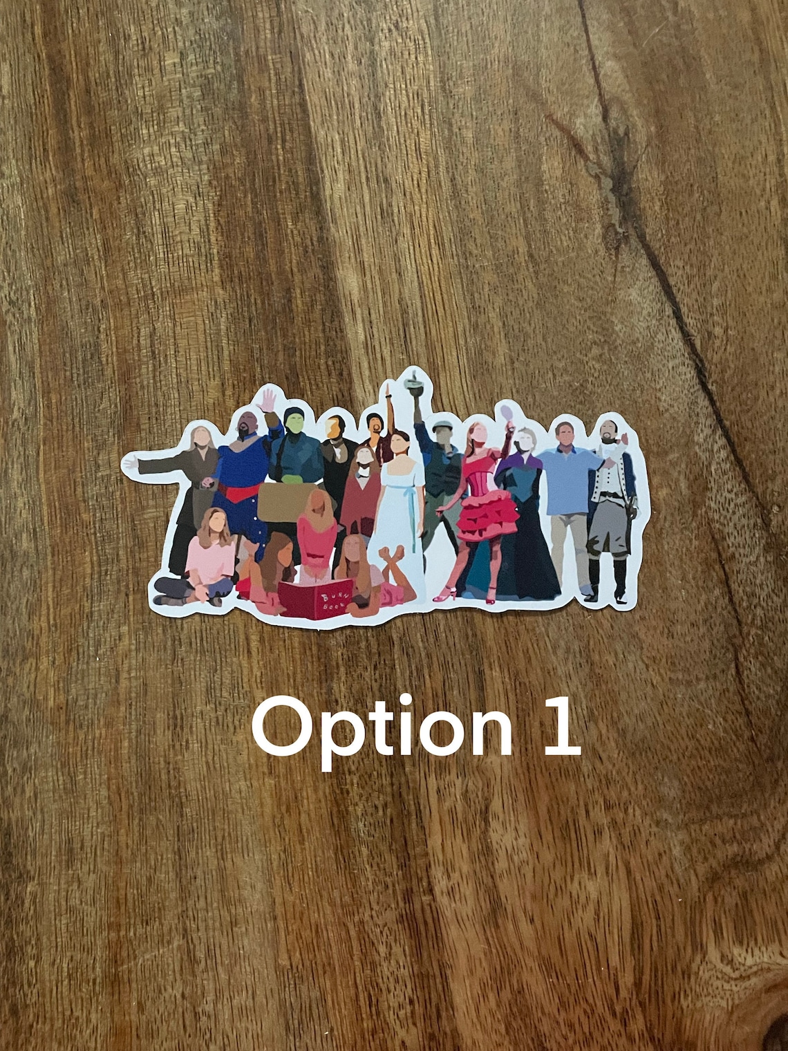 Broadway Leading Characters Inspired Stickers Glossy or - Etsy