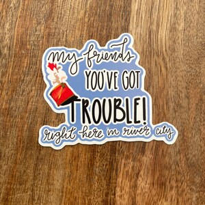 Music Man Sticker Set | Music Man Revival | Hugh Jackman | Waterproof ...