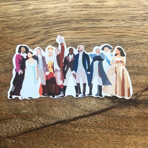 Hamilton Squad Inspired Waterproof Sticker Hamilton, Angelica ...