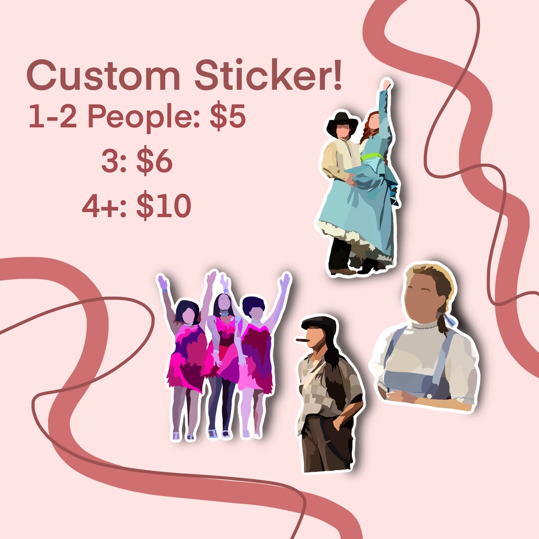 Custom Musical Theatre Sticker | Send Image After Purchase | Waterproof ...