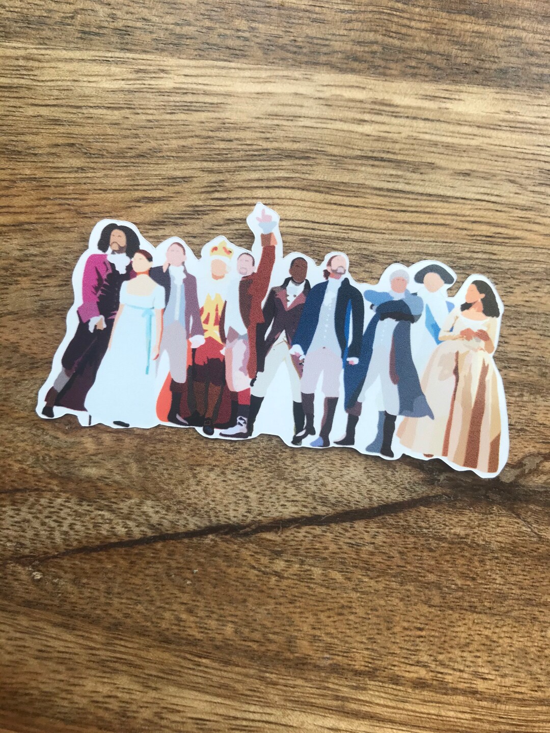 Hamilton Squad Inspired Waterproof Sticker Hamilton, Angelica ...