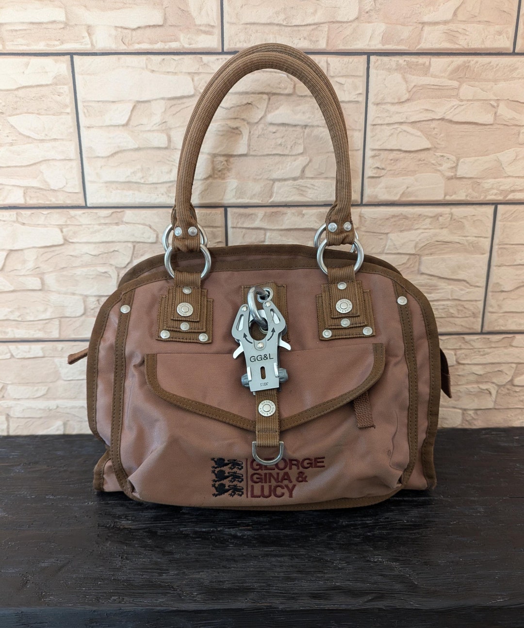 George Gina & Lucy GGL Haute Hip Vintage Crossbody Bag Shoulder Brown ...