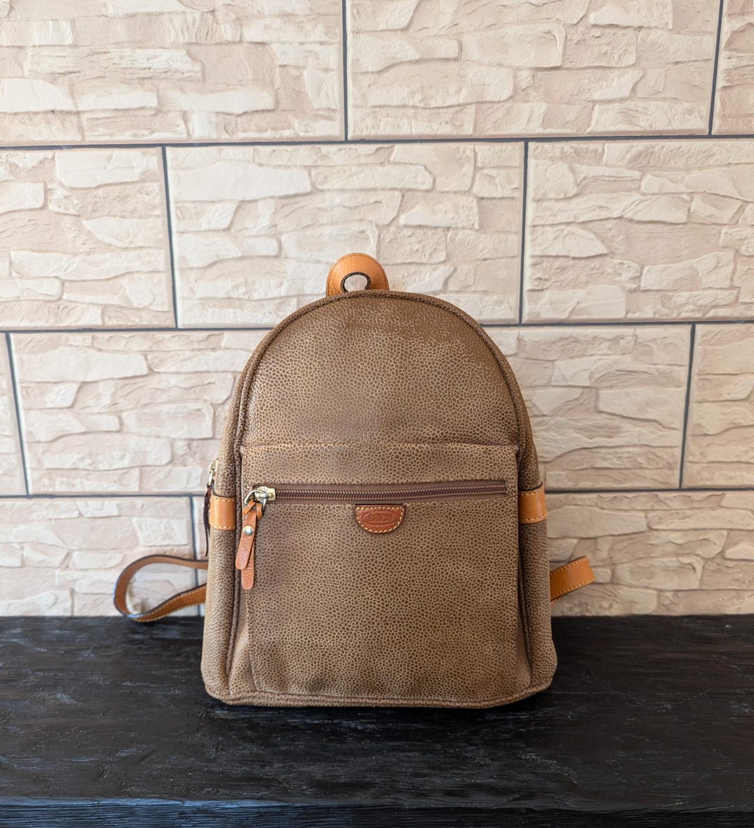 Brics Milano Mini Leather Backpack Brown Made in Italy - Etsy