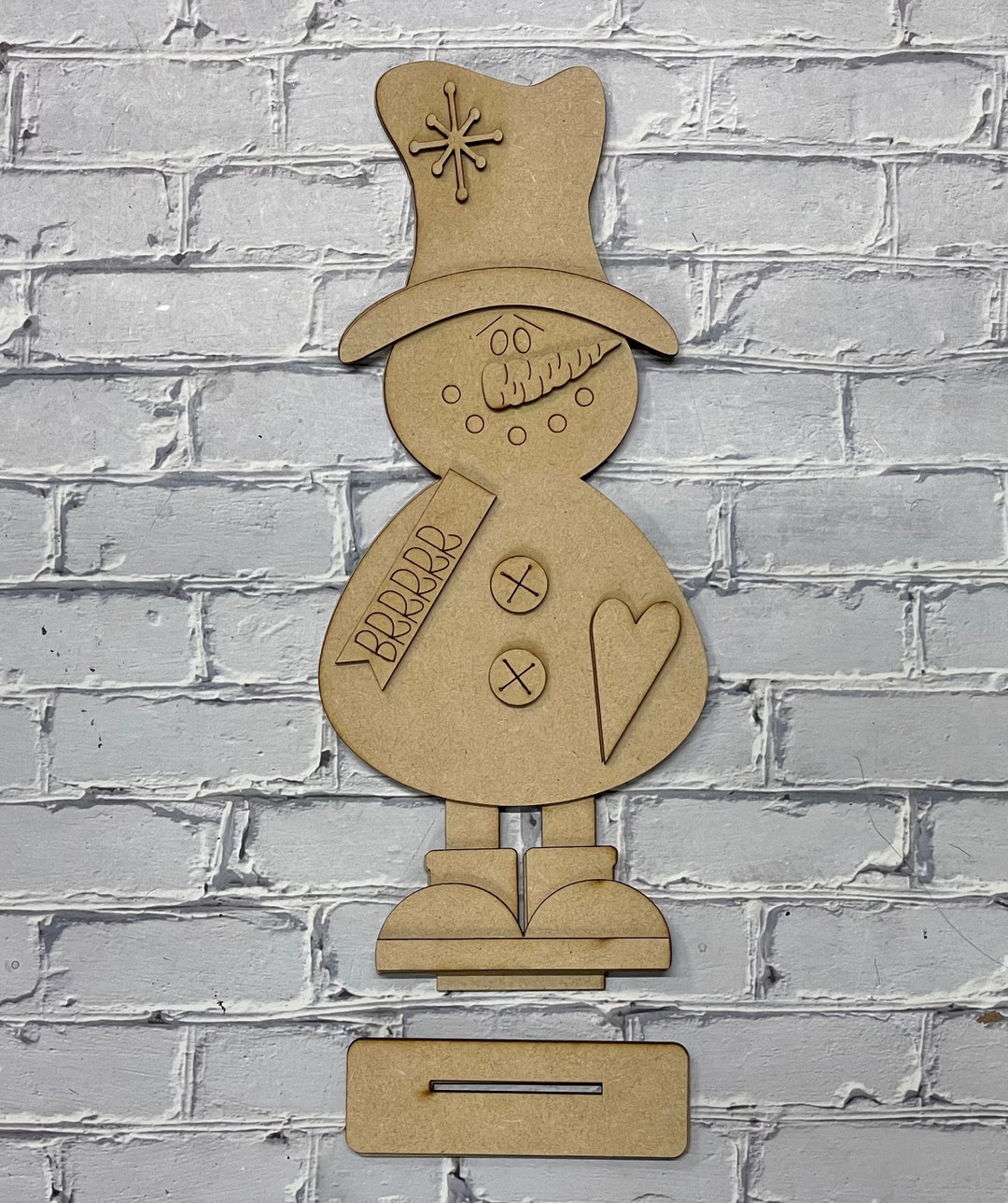 Primitive Standing Snowman - Etsy