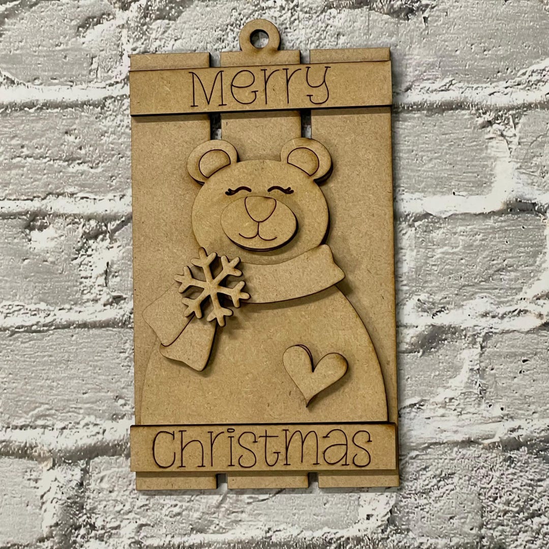 Polar Bear Pallet Ornament - Etsy