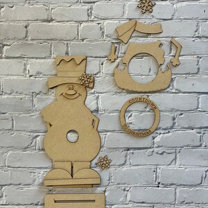 Standing Snowman Countdown - Etsy