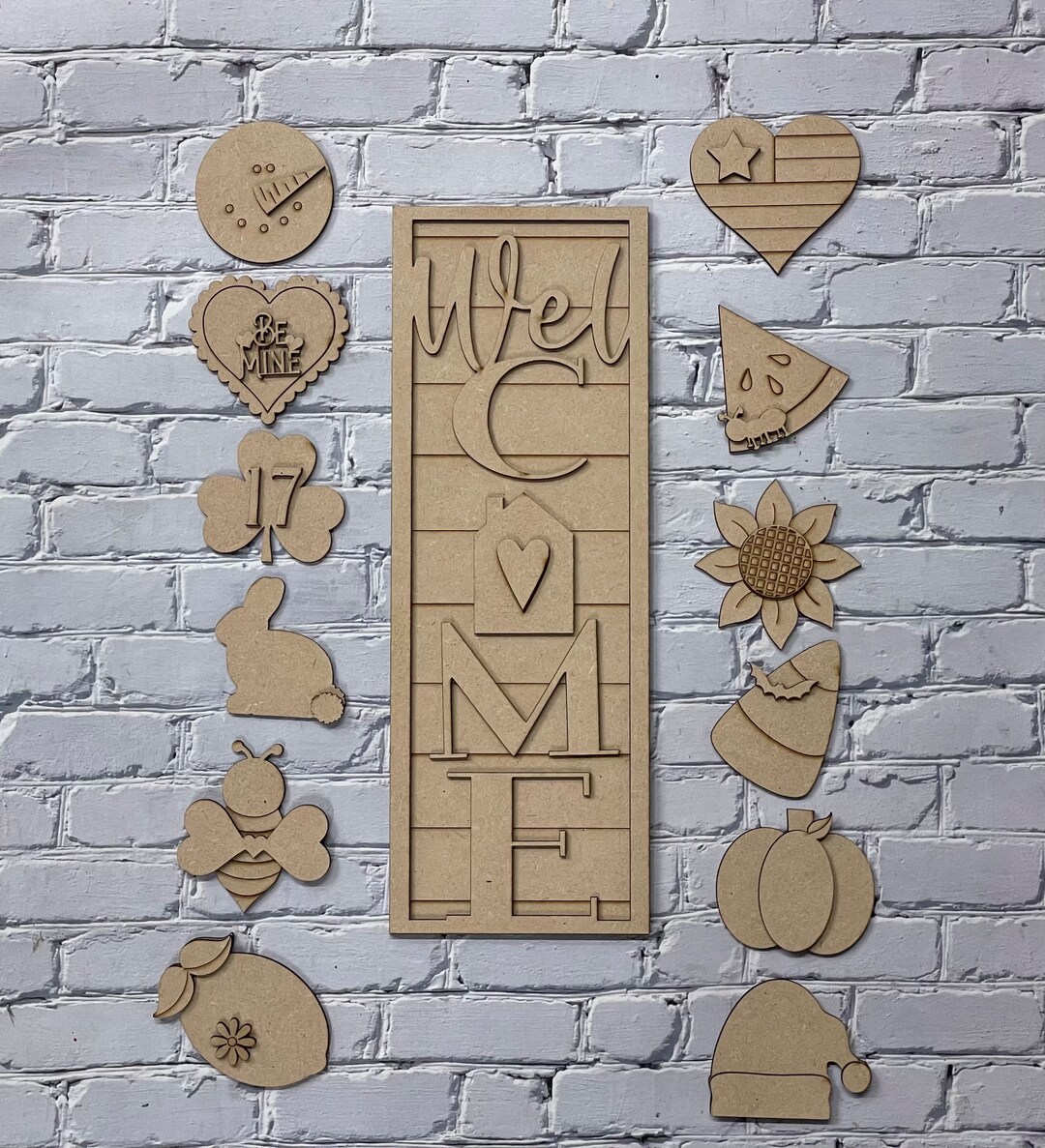 Interchangeable Welcome Sign - Etsy