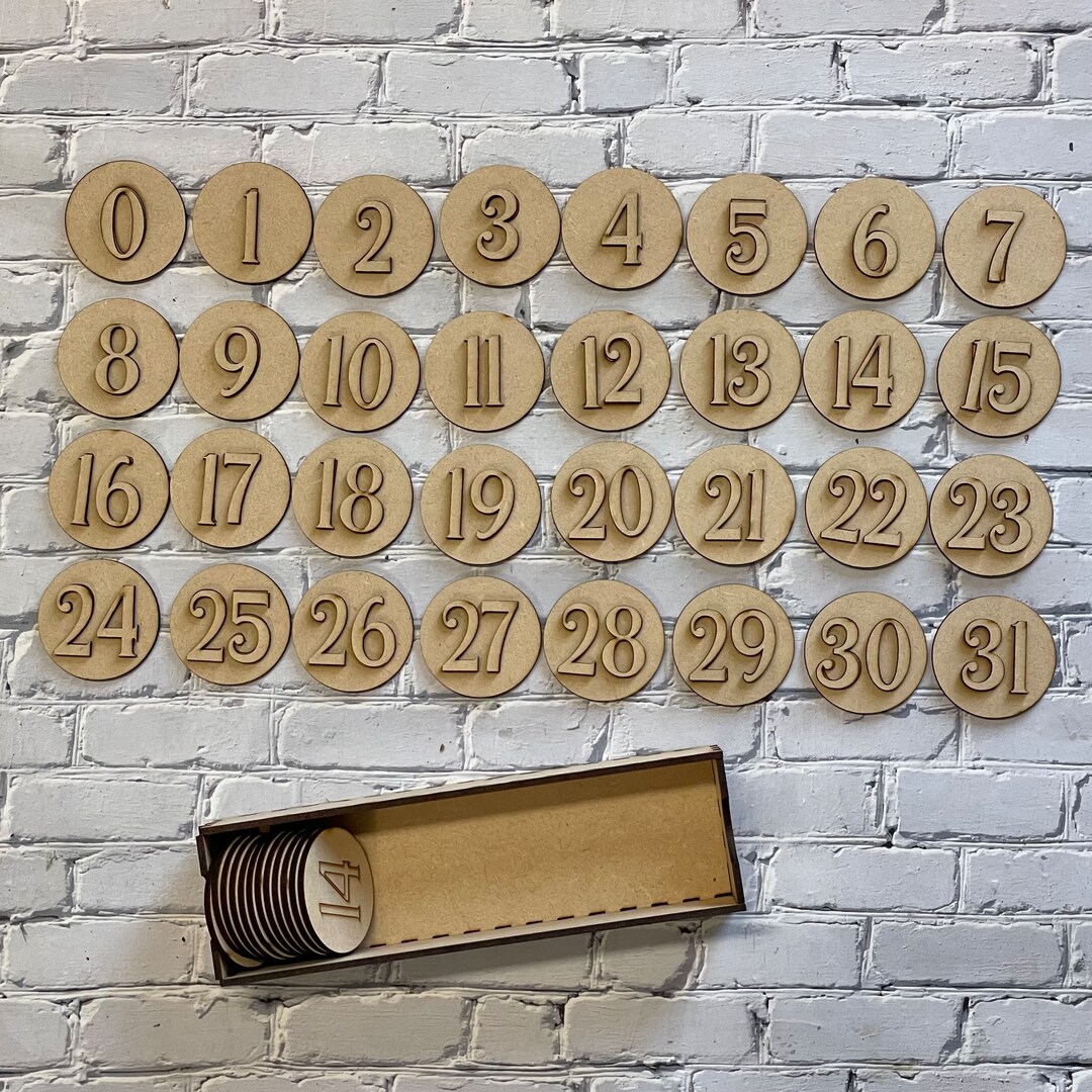 Countdown 2” Rounds and Box - Etsy