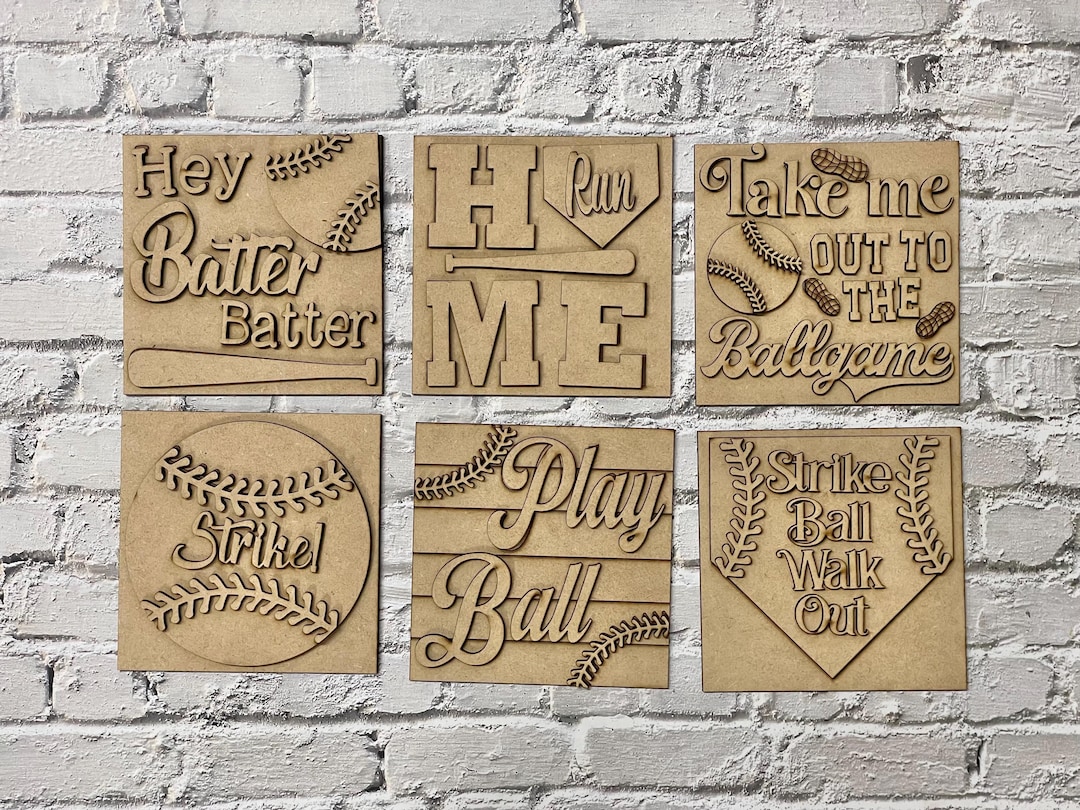 Baseball Squares - Etsy