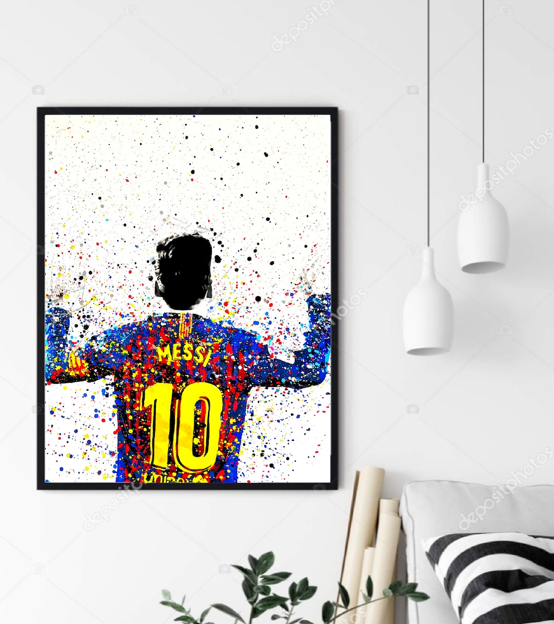 Lionel Messi Art - Hand Painted Art Prints - Poster - Gift - Etsy