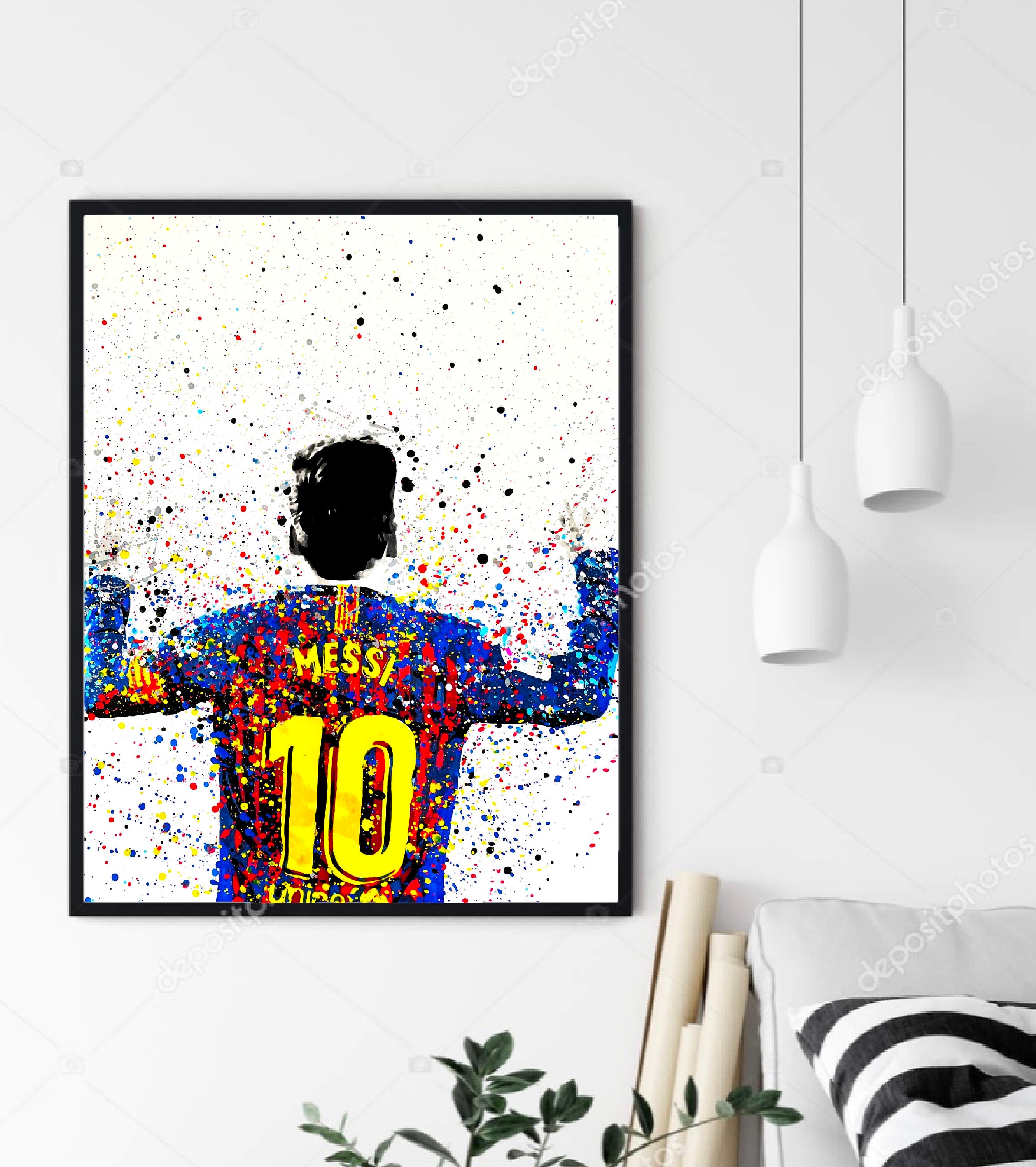 Lionel Messi Art Hand Painted Art Prints Poster Gift - Etsy