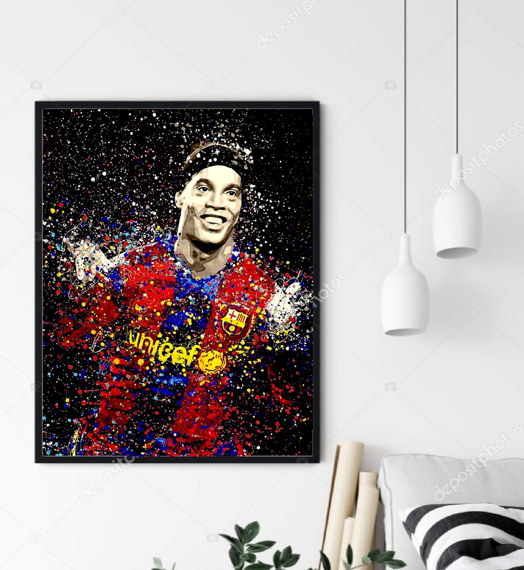 Ronaldinho Art - Hand Painted Art Prints - Poster - Gift - Etsy