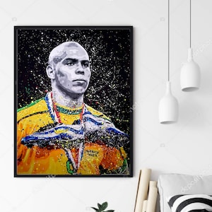Ronaldo R9 Art - Hand Painted Art Prints - Poster - Gift - Etsy