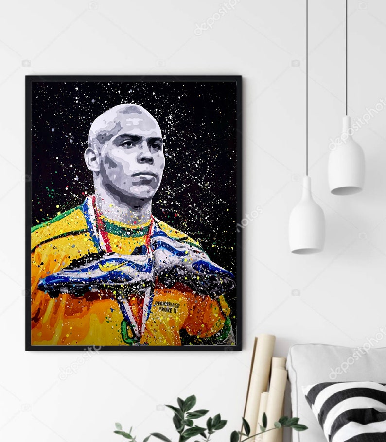 Ronaldo R9 Art - Hand Painted Art Prints - Poster - Gift - Etsy