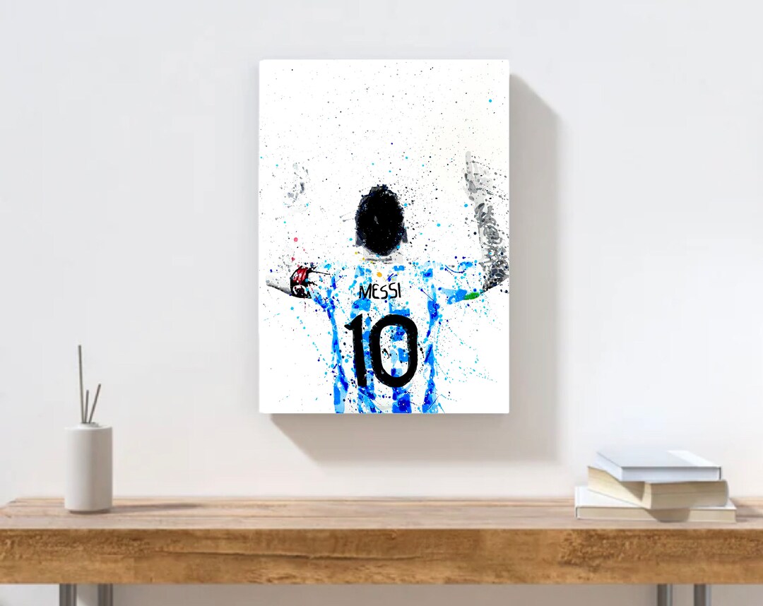 Lionel Messi Canvas Art - Hand Painted Art Prints - Canvas - Gift - Etsy
