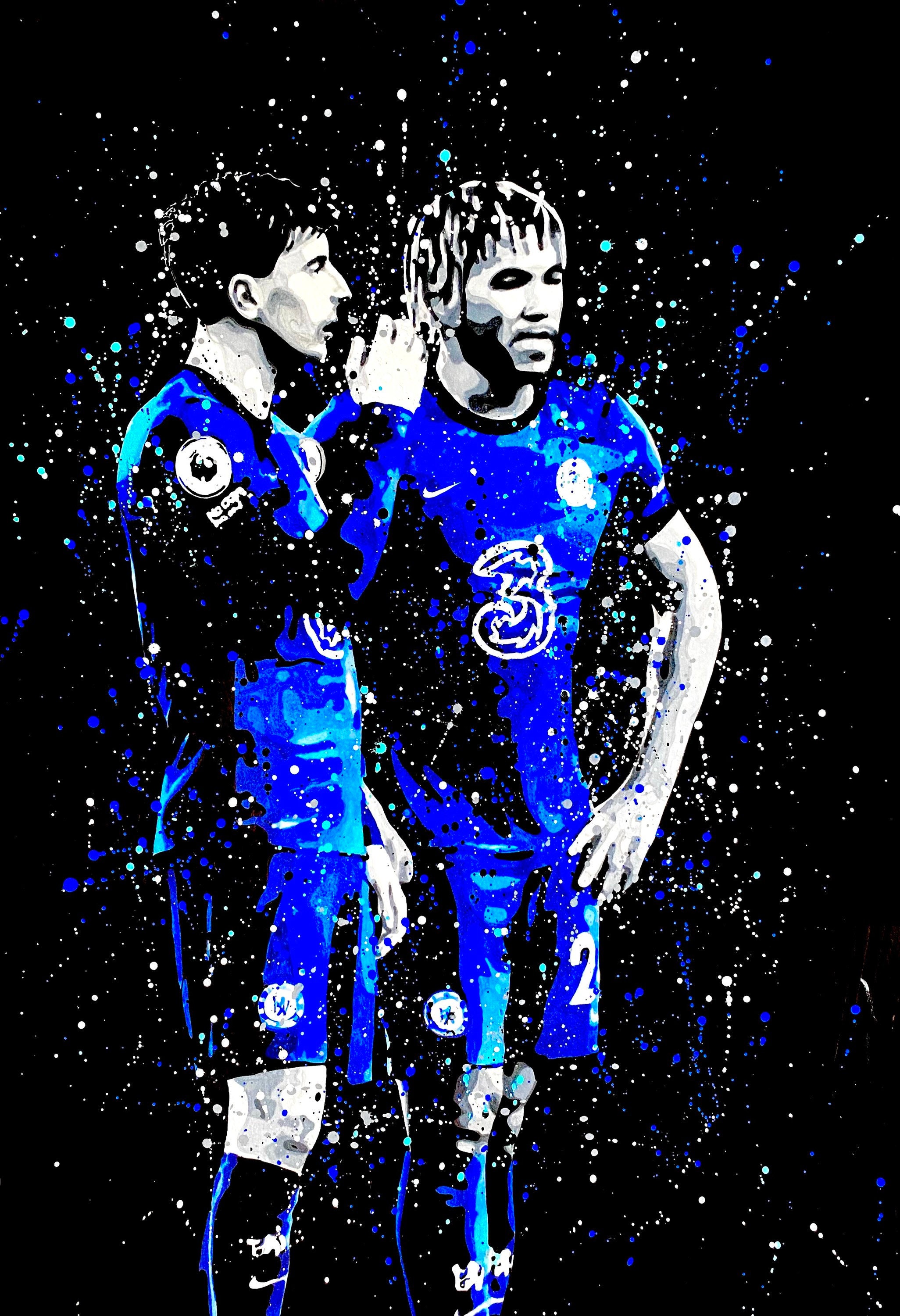 Mason Mount & Reece James Art Hand Painted Art Poster Gift - Etsy