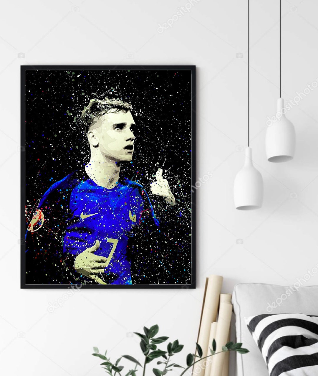 Antoine Griezmann Art - Hand Painted Art Prints - Poster - Gift - Etsy