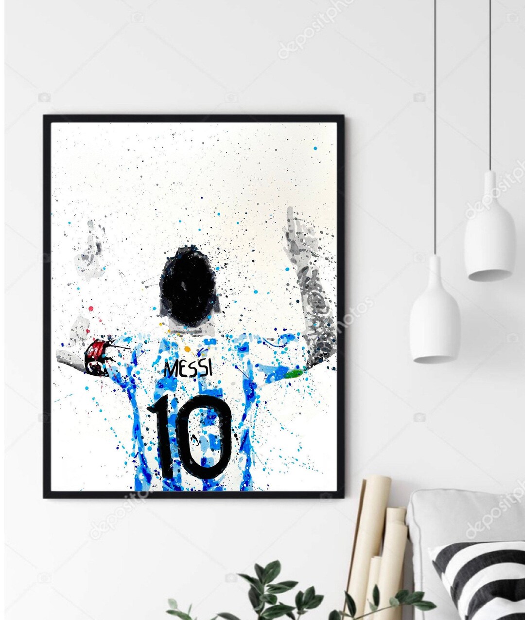 Lionel Messi Art - Hand Painted Art Prints - Poster - Gift - Etsy