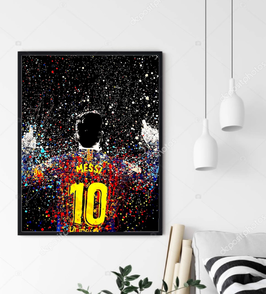 Lionel Messi Art - Hand Painted Art Prints - Poster - Gift - Etsy