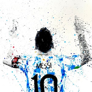 Lionel Messi Art - Hand Painted Art Prints - Poster - Gift - Etsy