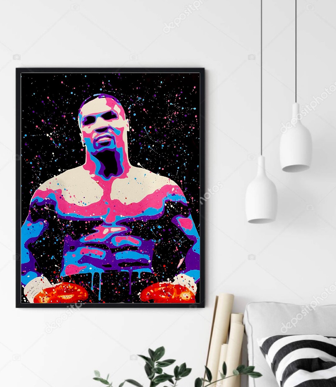 Mike Tyson Art - Hand Painted Art Prints - Poster - Gift - Etsy