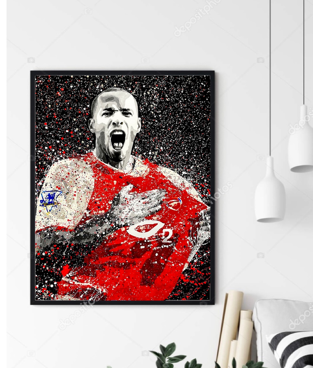Thierry Henry Art - Hand Painted Art Prints - Poster - Gift - Etsy