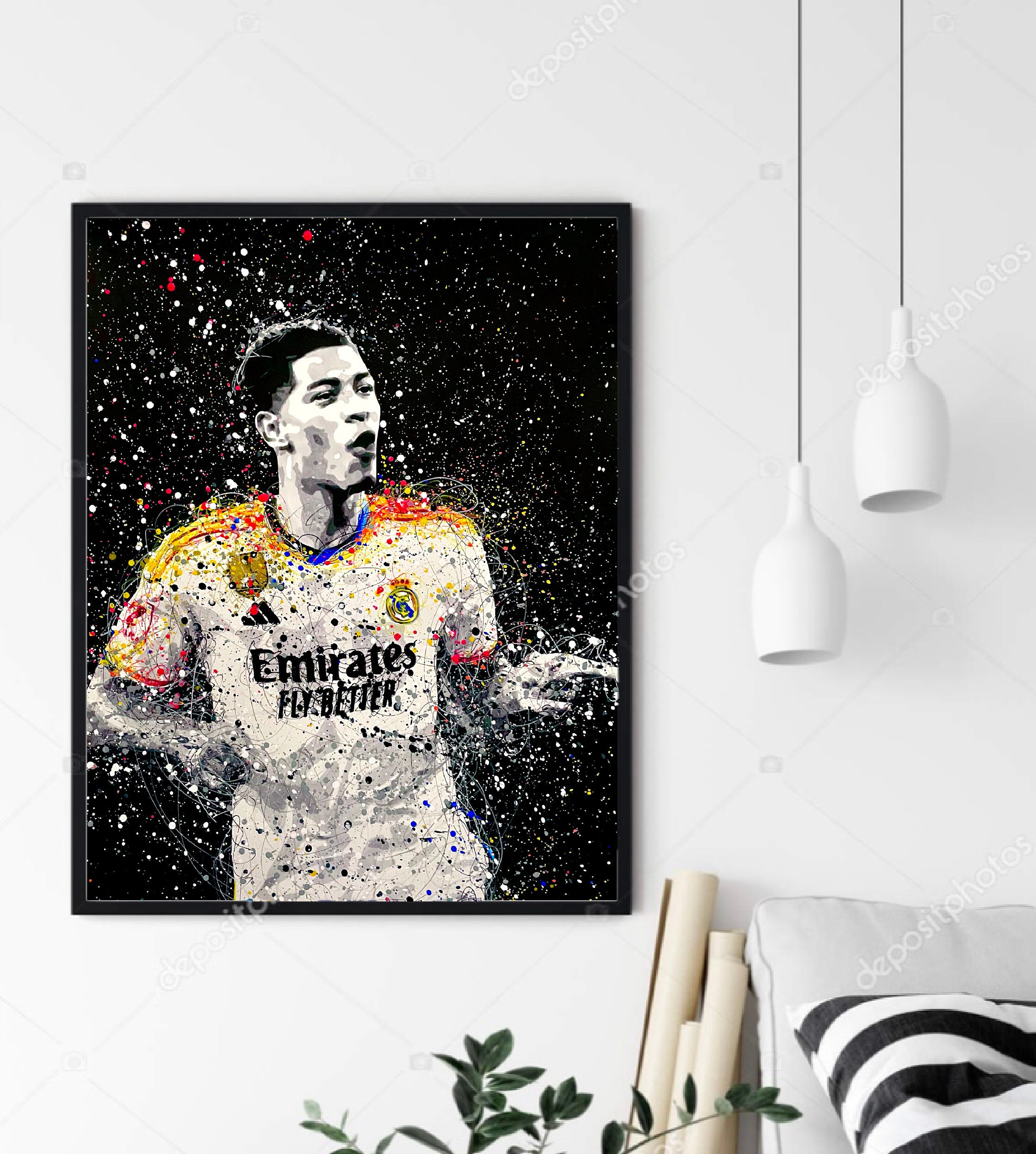 Jude Bellingham Art - Hand Painted Art Prints - Poster - Gift - Etsy