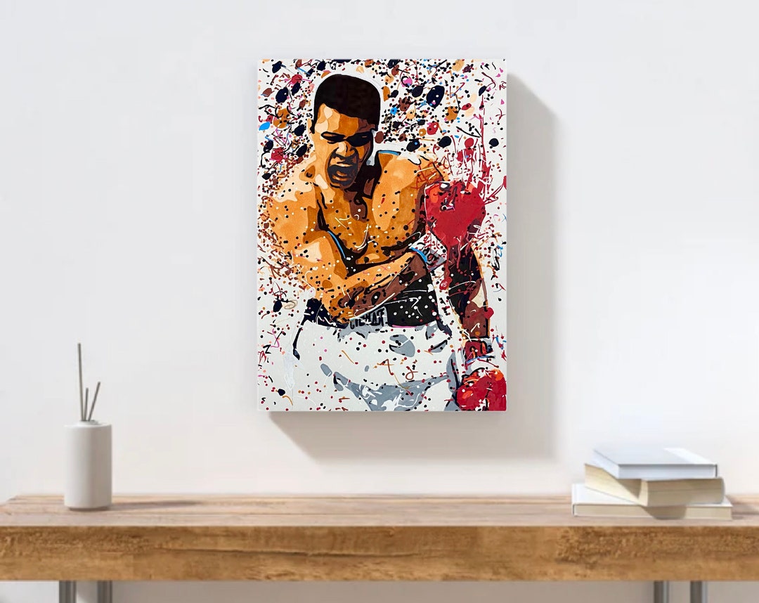 Muhammad Ali Canvas Art - Hand Painted Art Prints - Canvas - Gift - Etsy