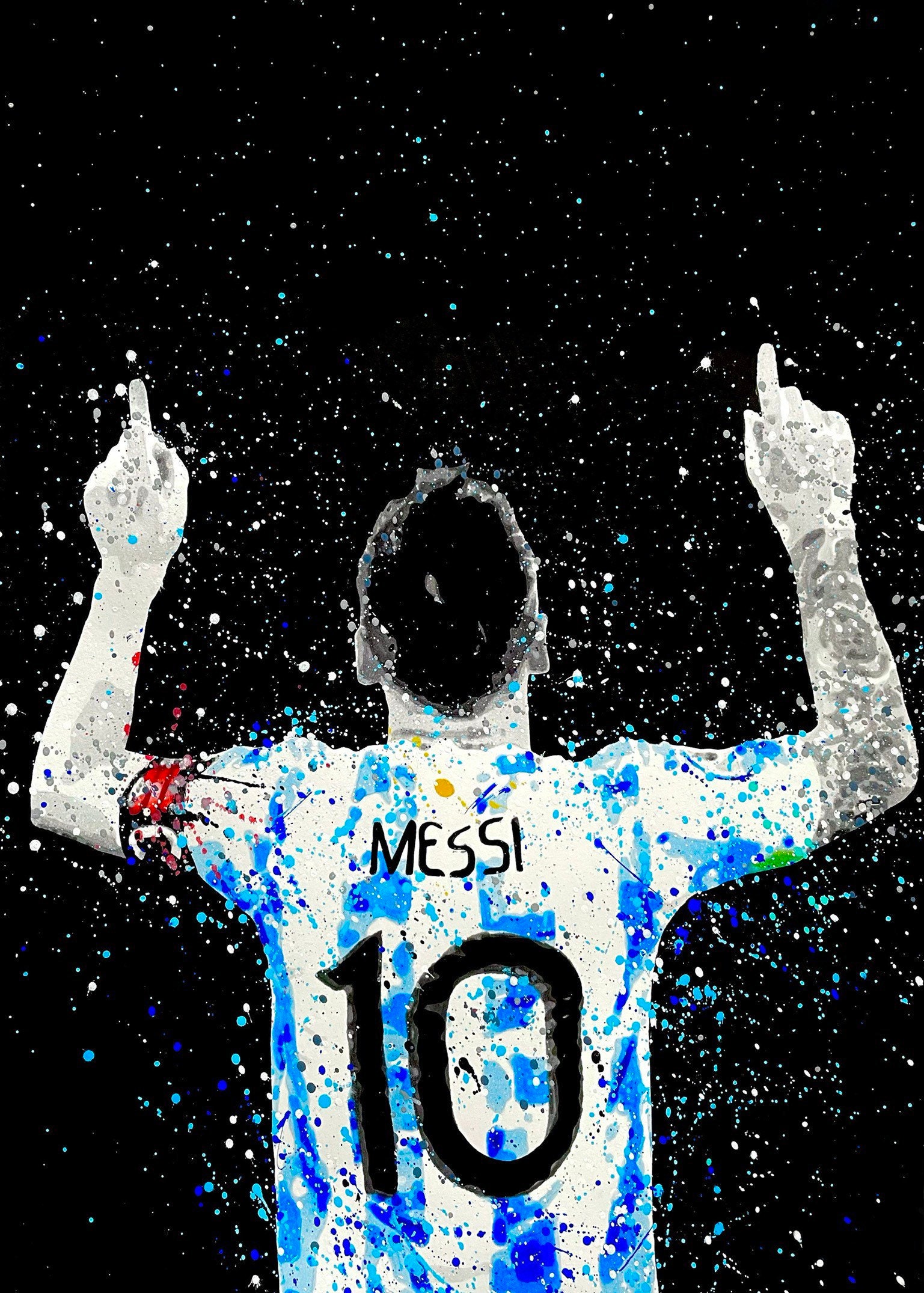 Lionel Messi Art Hand Painted Art Prints Poster Gift - Etsy