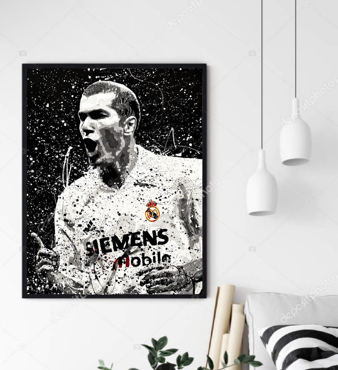 Zinedine Zidane Art - Hand Painted Art Prints - Poster - Gift - Etsy