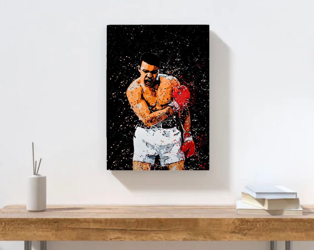 Muhammad Ali Canvas Art - Hand Painted Art Prints - Canvas - Gift - Etsy