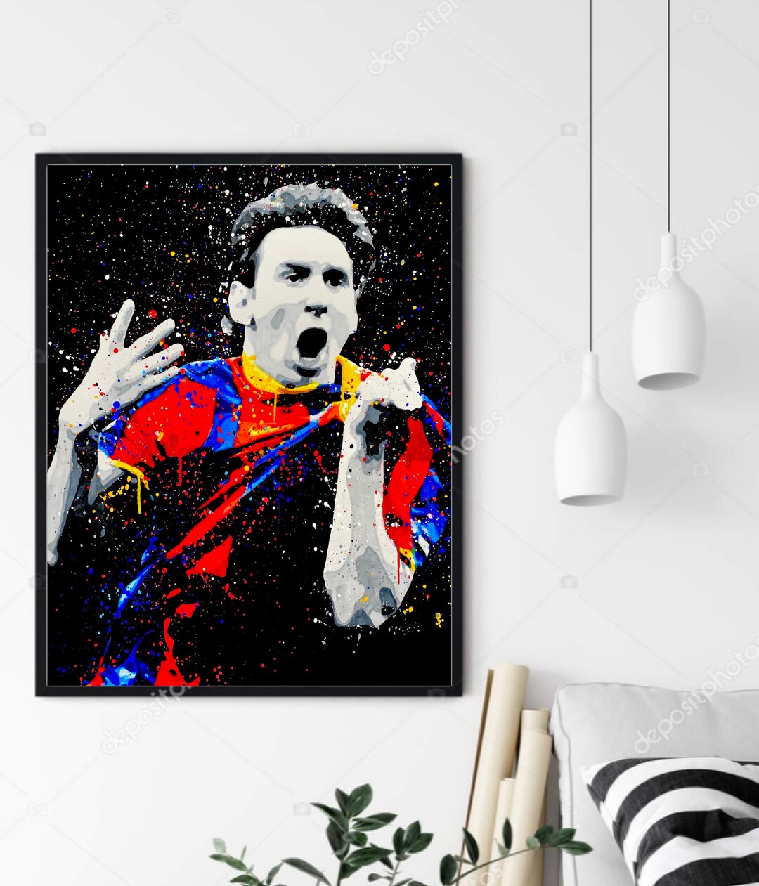 Lionel Messi Art - Hand Painted Art Prints - Poster - Gift - Etsy