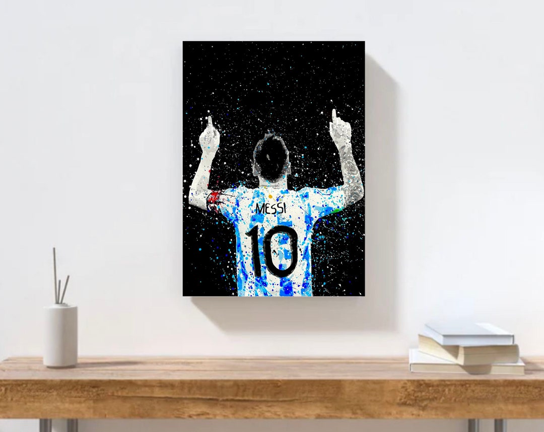 Lionel Messi Canvas Art - Hand Painted Art Prints - Canvas - Gift - Etsy